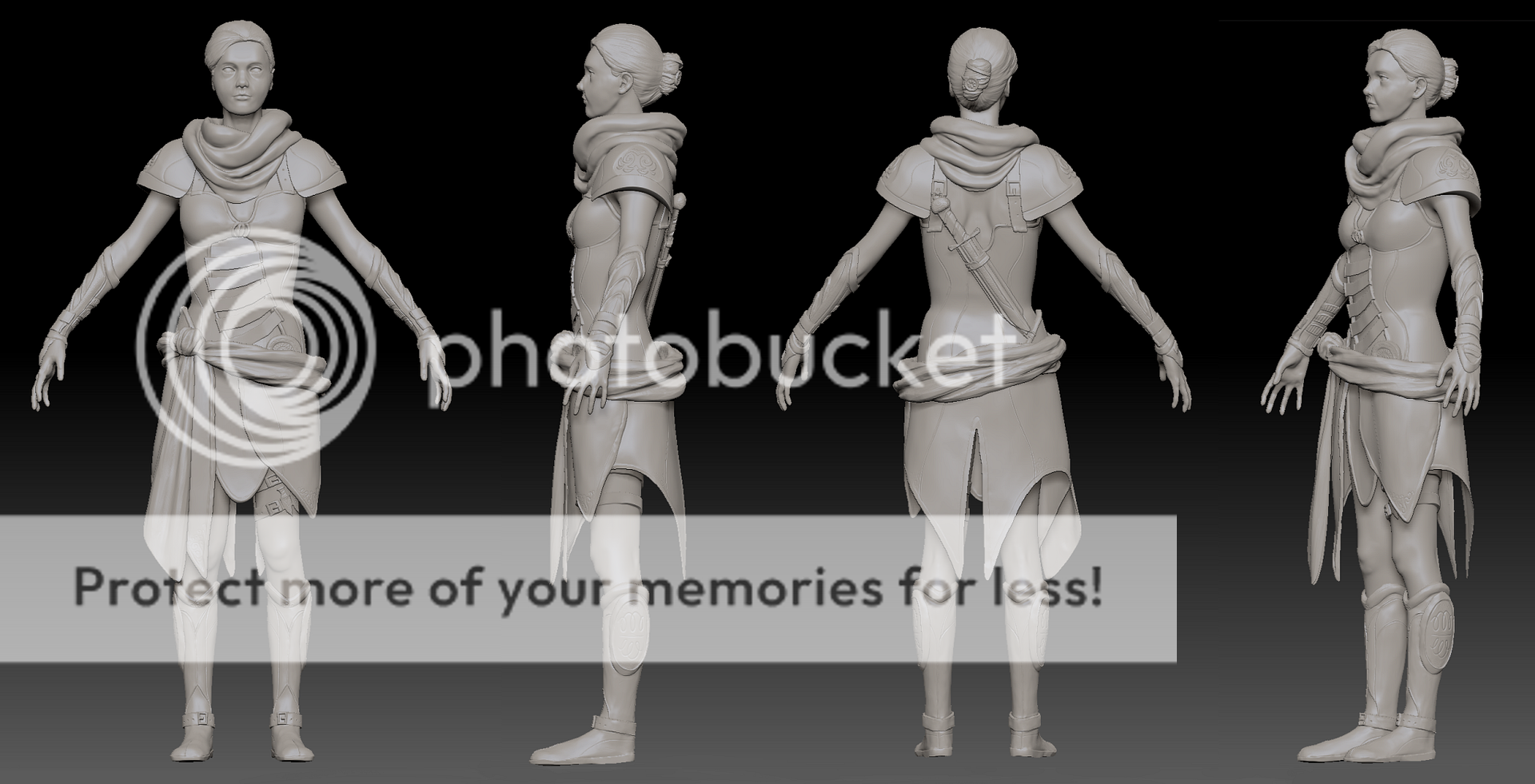 Fantasy Assassin WIP — polycount